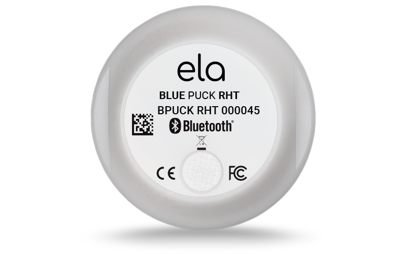Blue PUCK RHT Temperature/Humidity Sensor (IDF25242) – Novotech